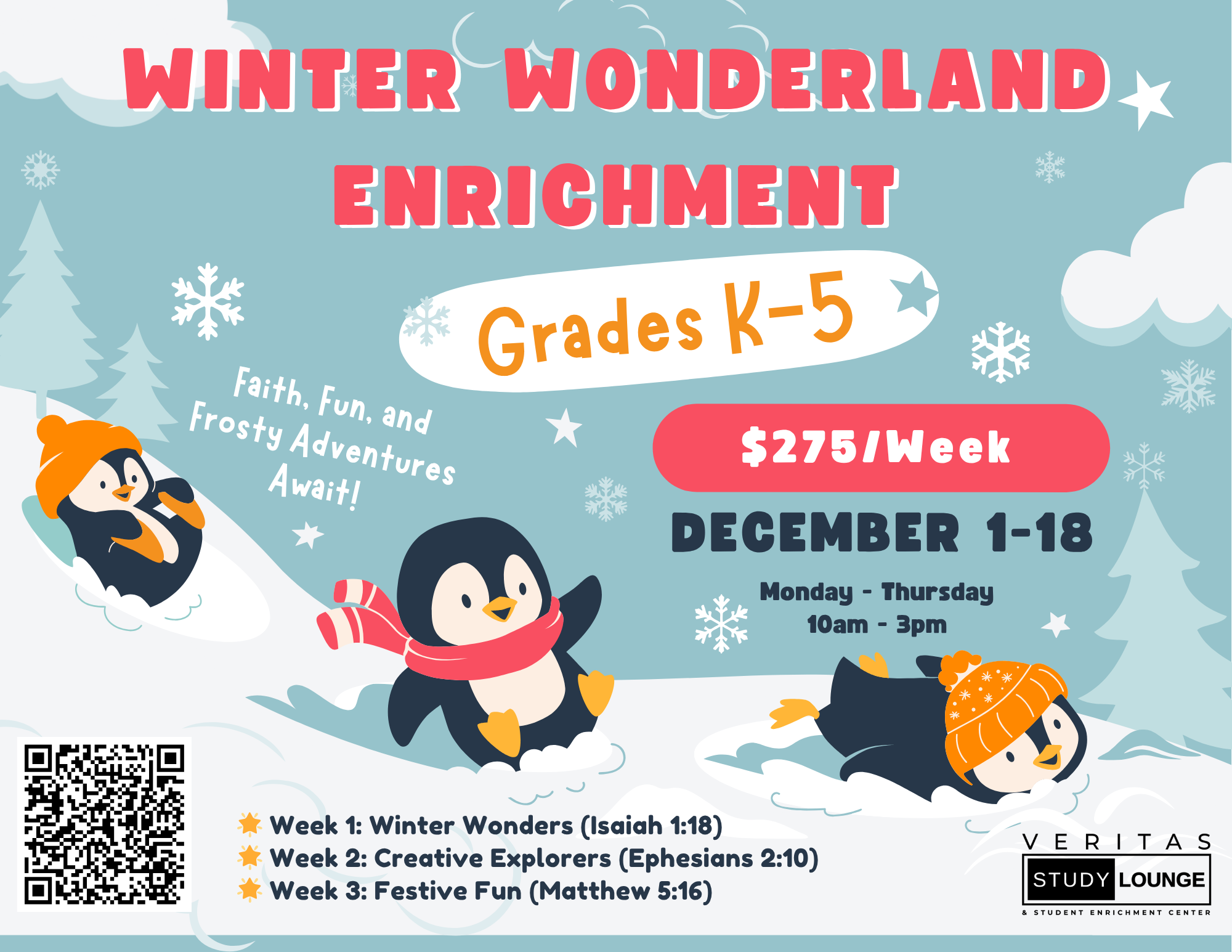 Winter Enrichment Program - Veritas Study Lounge